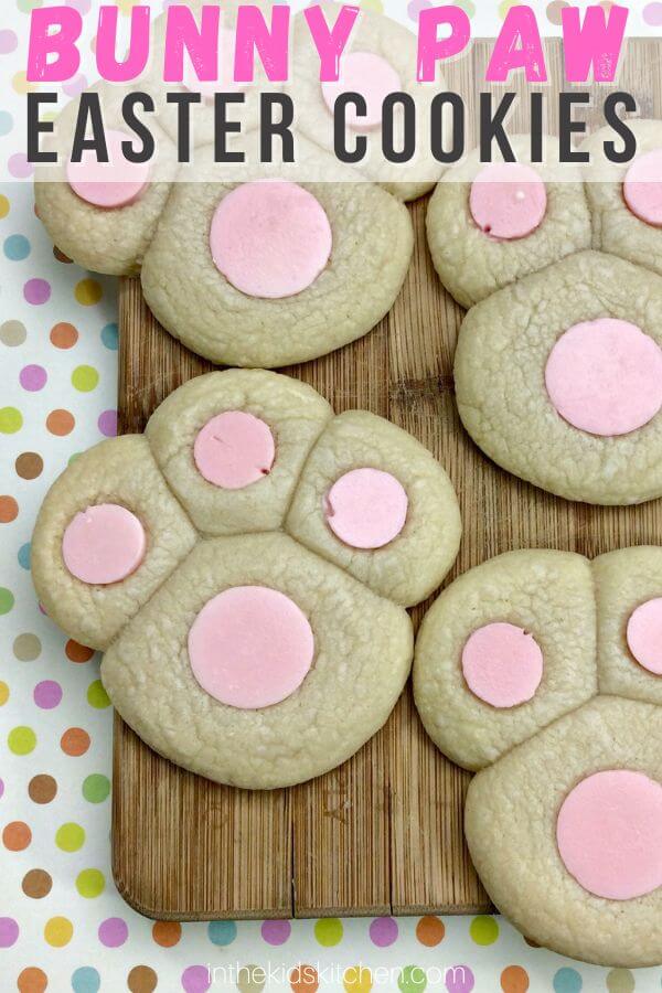 Bunny Paw Cookies - In the Kids' Kitchen