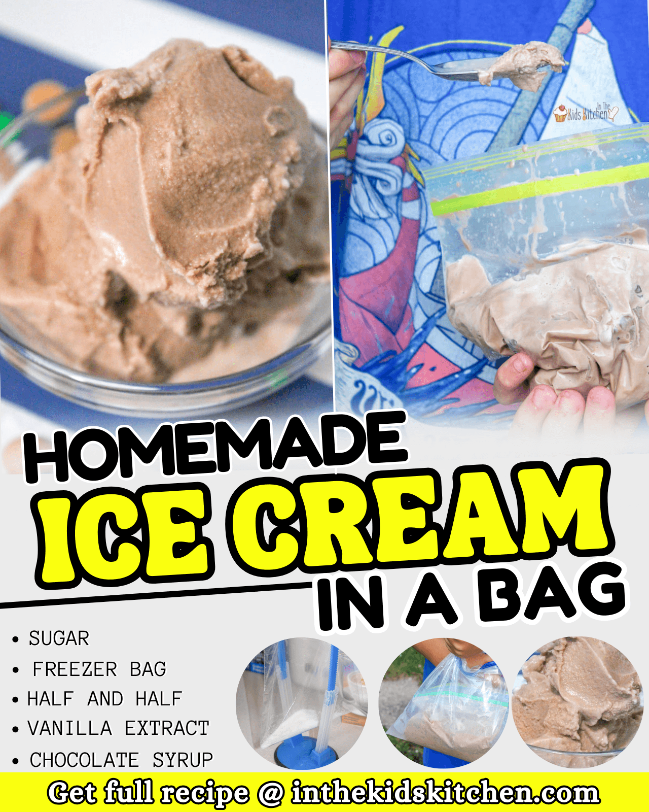 Homemade Ice Cream in a Bag (with Video) - In the Kids' Kitchen