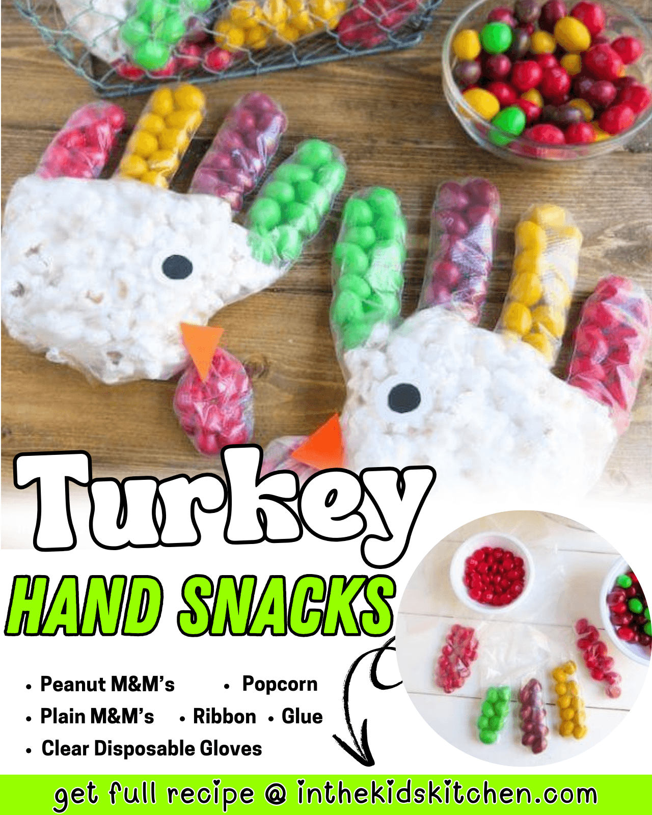 Turkey Snack Bags - In the Kids' Kitchen